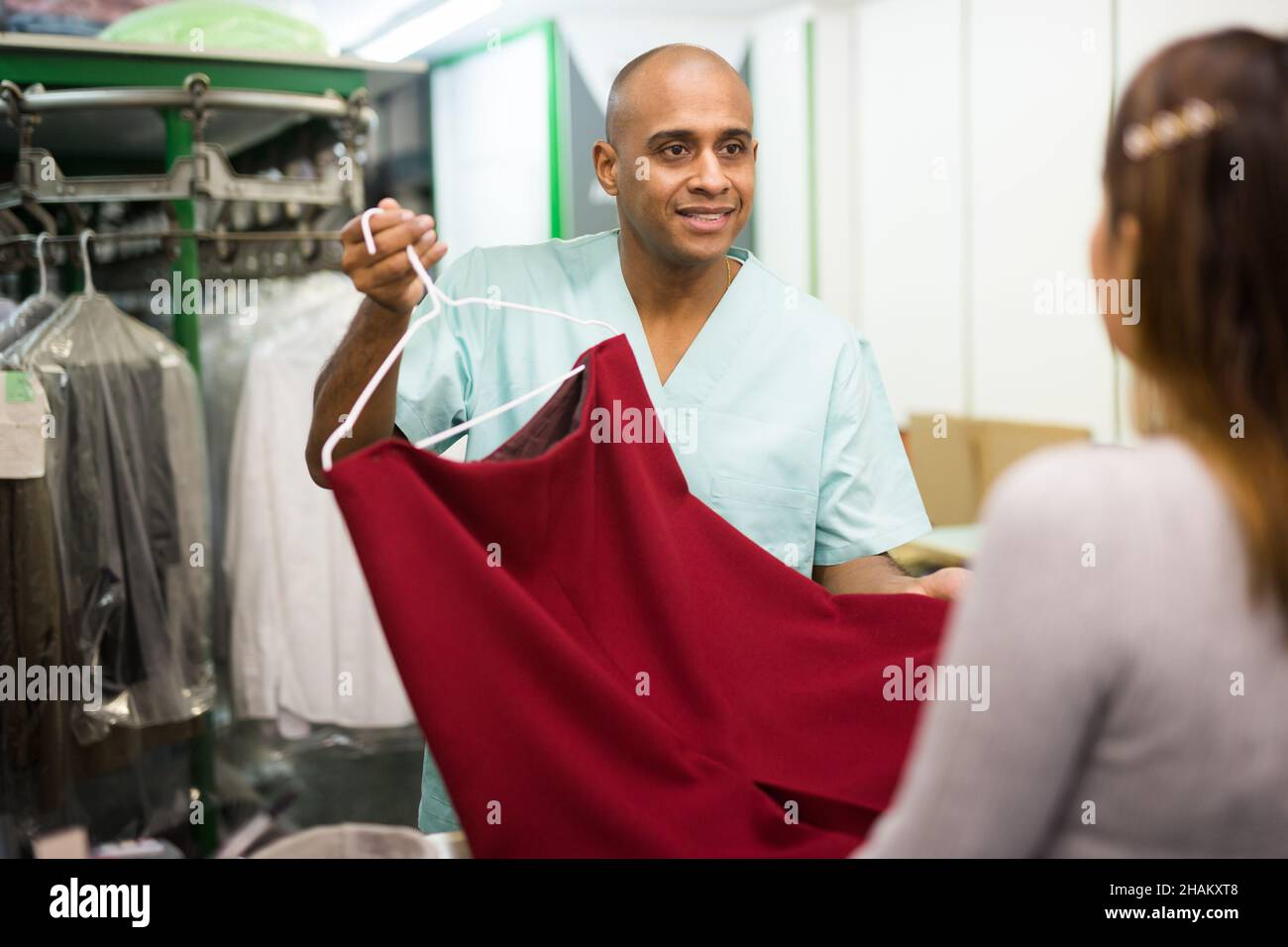 Handing clothes to dry hi-res stock photography and images - Alamy