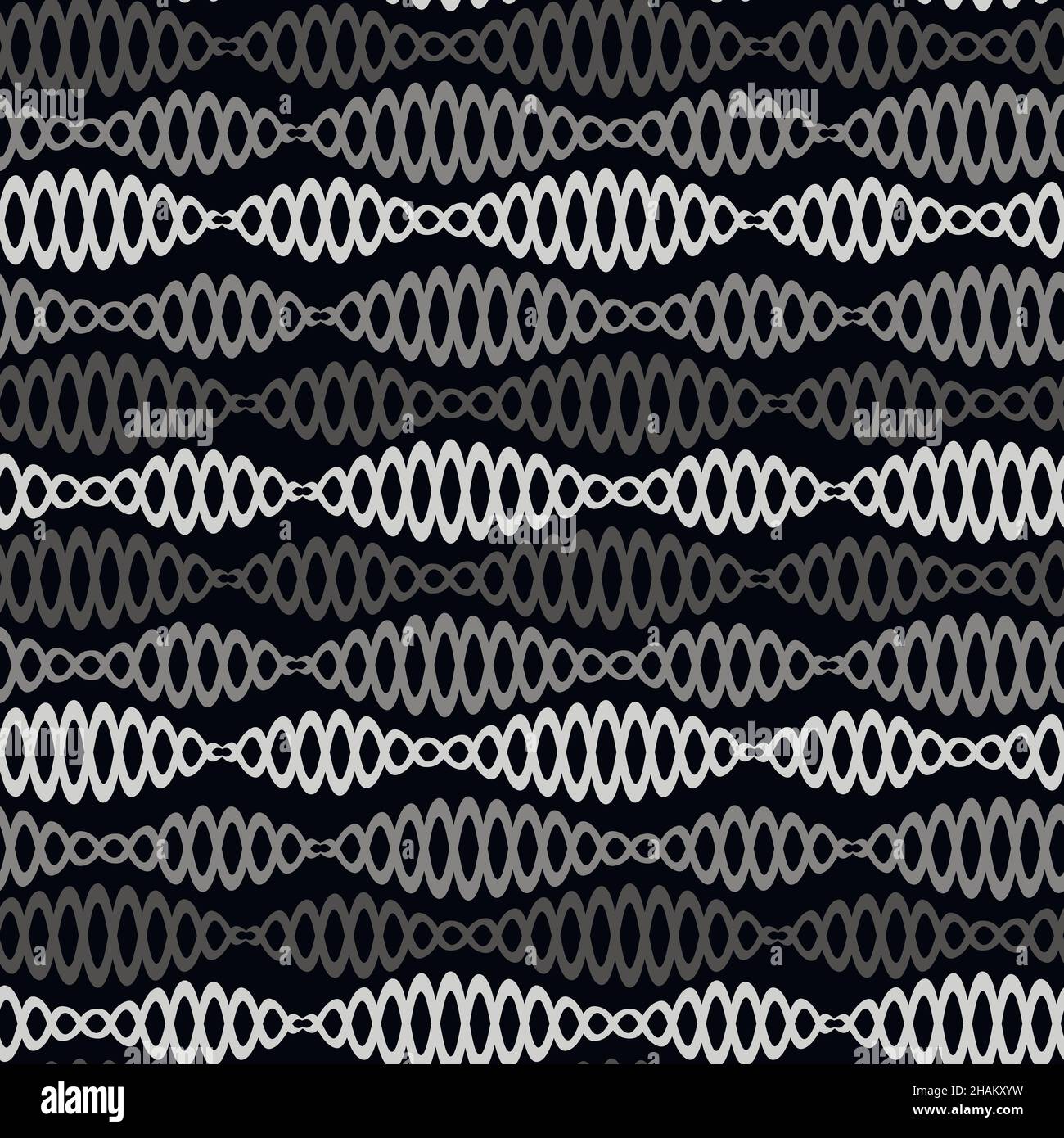 Illustration Seamless pattern on a square background - chains - DNA or ...