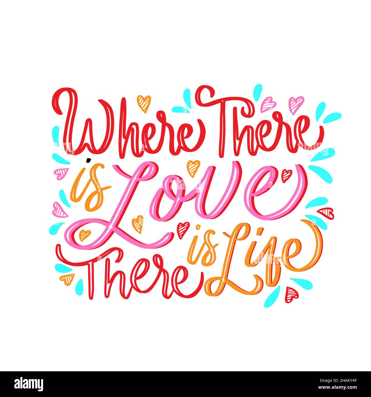 romantic lettering for valentines day. hand lettering romantic quotes ...