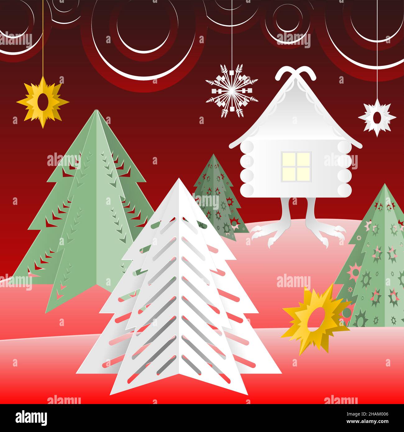 Russian winter tales, Christmas and New Year Stock Vector Image & Art ...