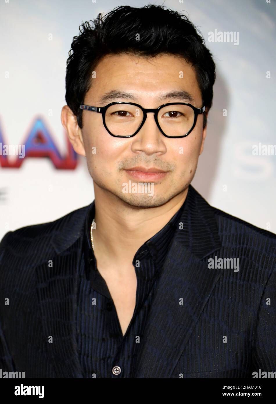 Simu Liu at the Sony Pictures' "Spider-Man: No Way Home" Los Angeles ...