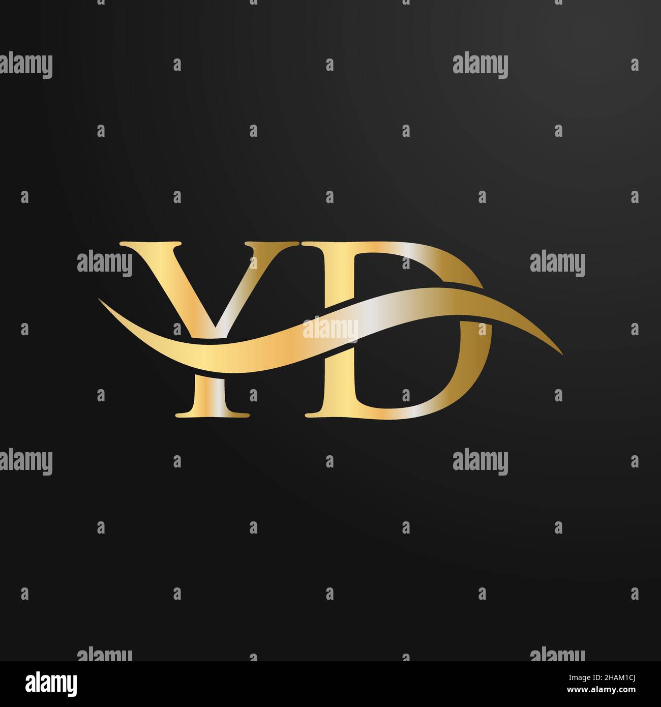 Letter YD Logo Design Template. YD, Y D Letter Logo Modern, Flat ...