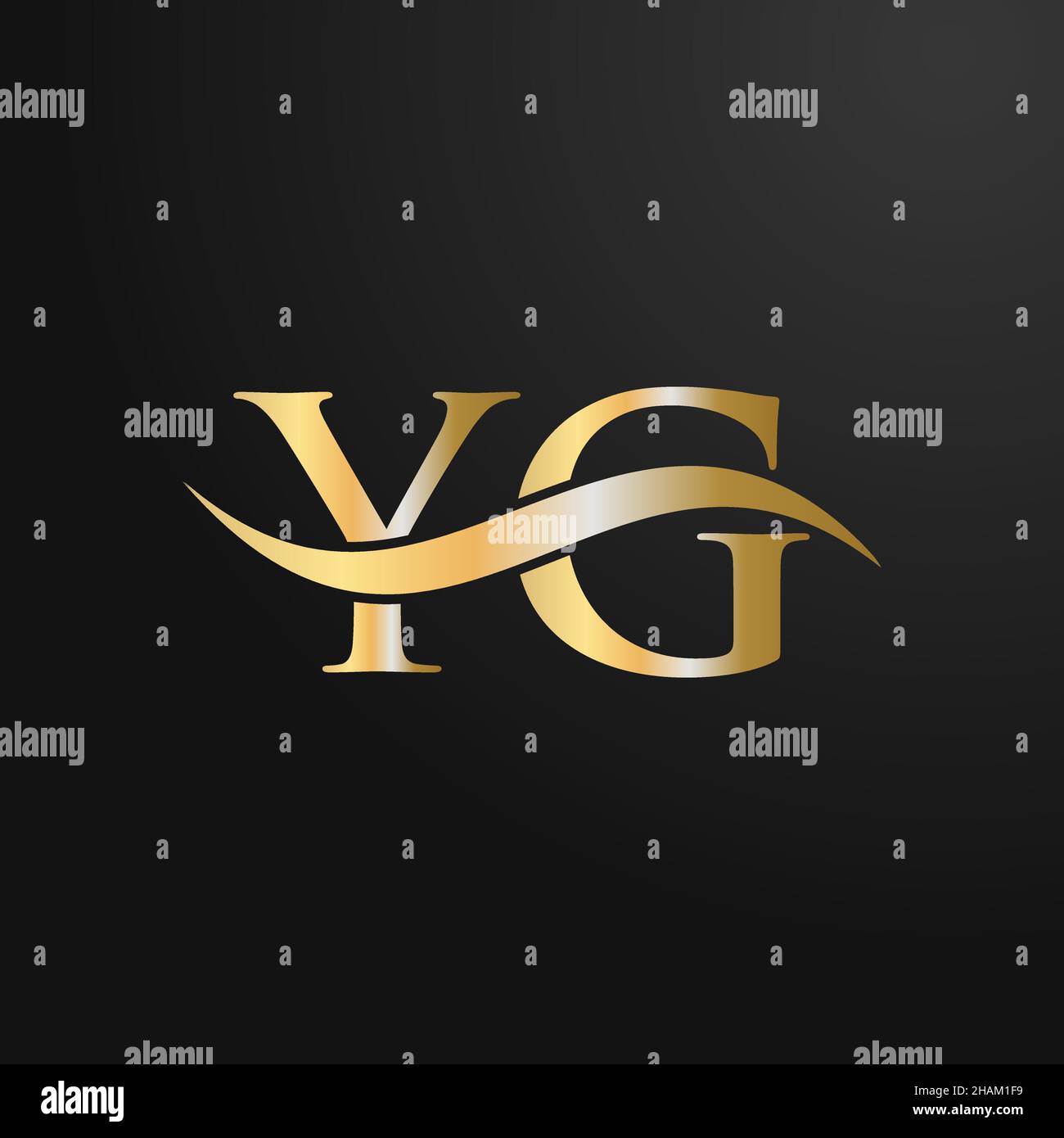 Letter YG Logo Design Template. YG, Y G Letter Logo Modern, Flat ...