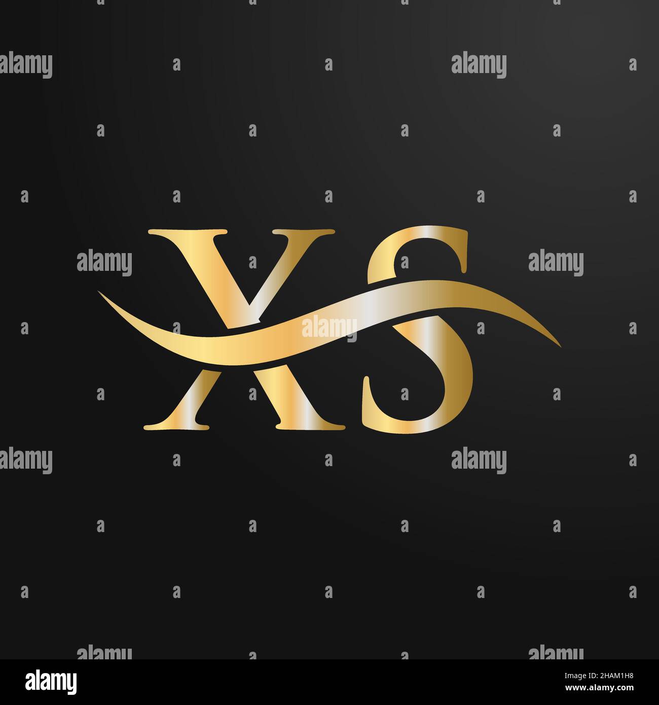 Letter XS Logo Design Template. XS, X S Letter Logo Modern, Flat ...