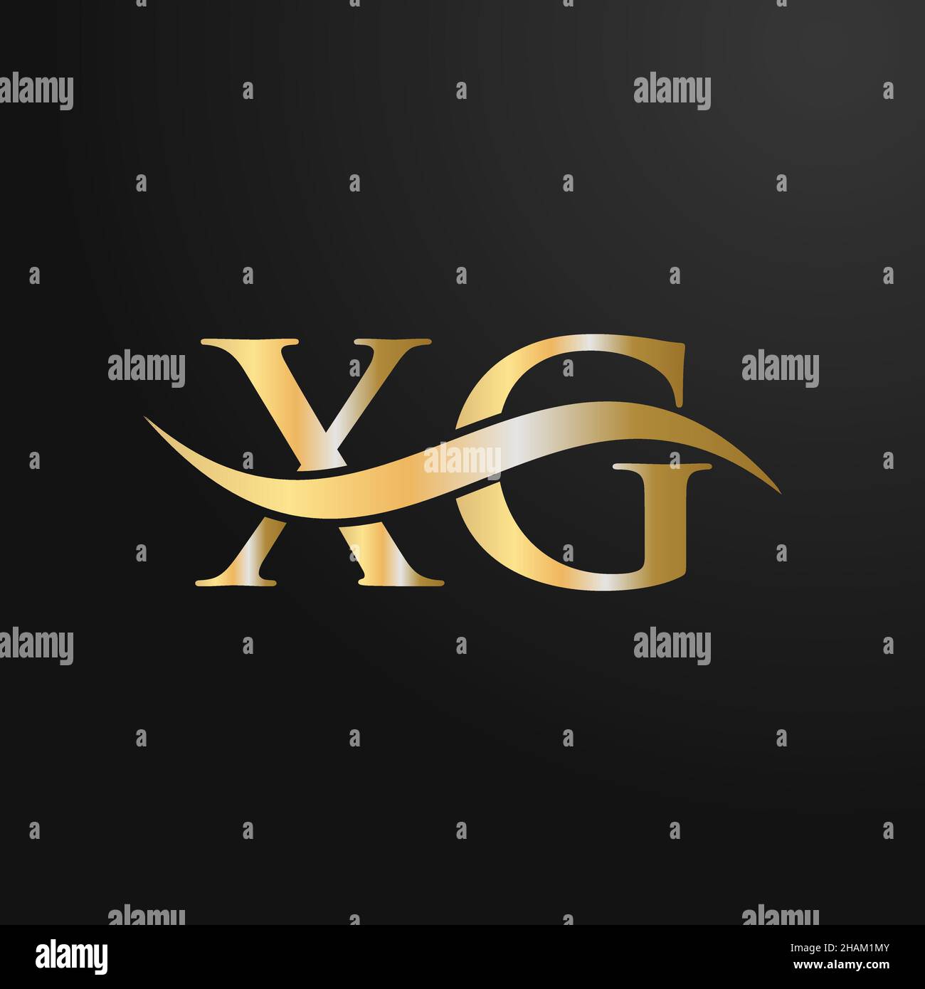 Letter XG Logo Design Template. XG, X G Letter Logo Modern, Flat ...