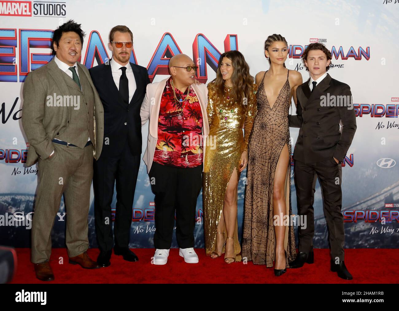 Los Angeles, USA. 13th Dec, 2021. Benedict Wong, Benedict Cumberbatch ...
