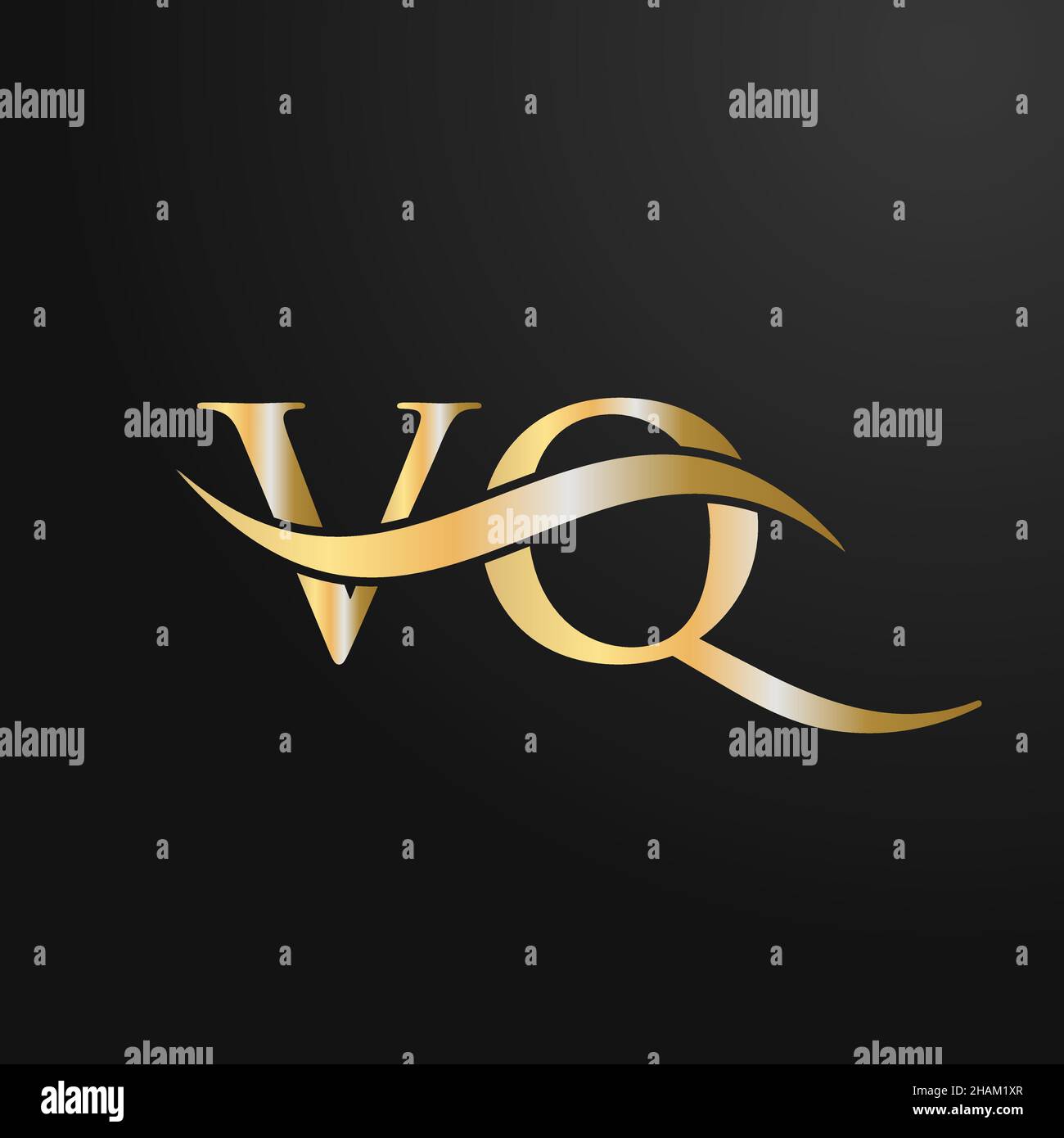 Letter VQ Logo Design Template. VQ, V Q Letter Logo Modern, Flat, Minimalist, Business, Company ...