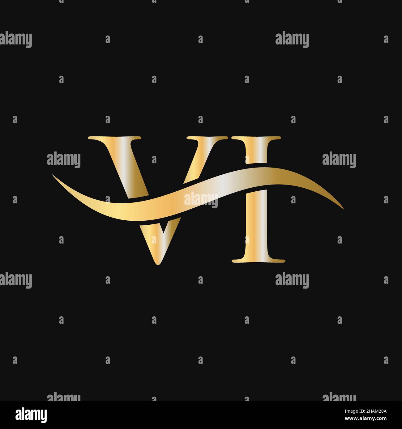 Letter VI Logo Design Template. VI, V I Letter Logo Modern, Flat ...