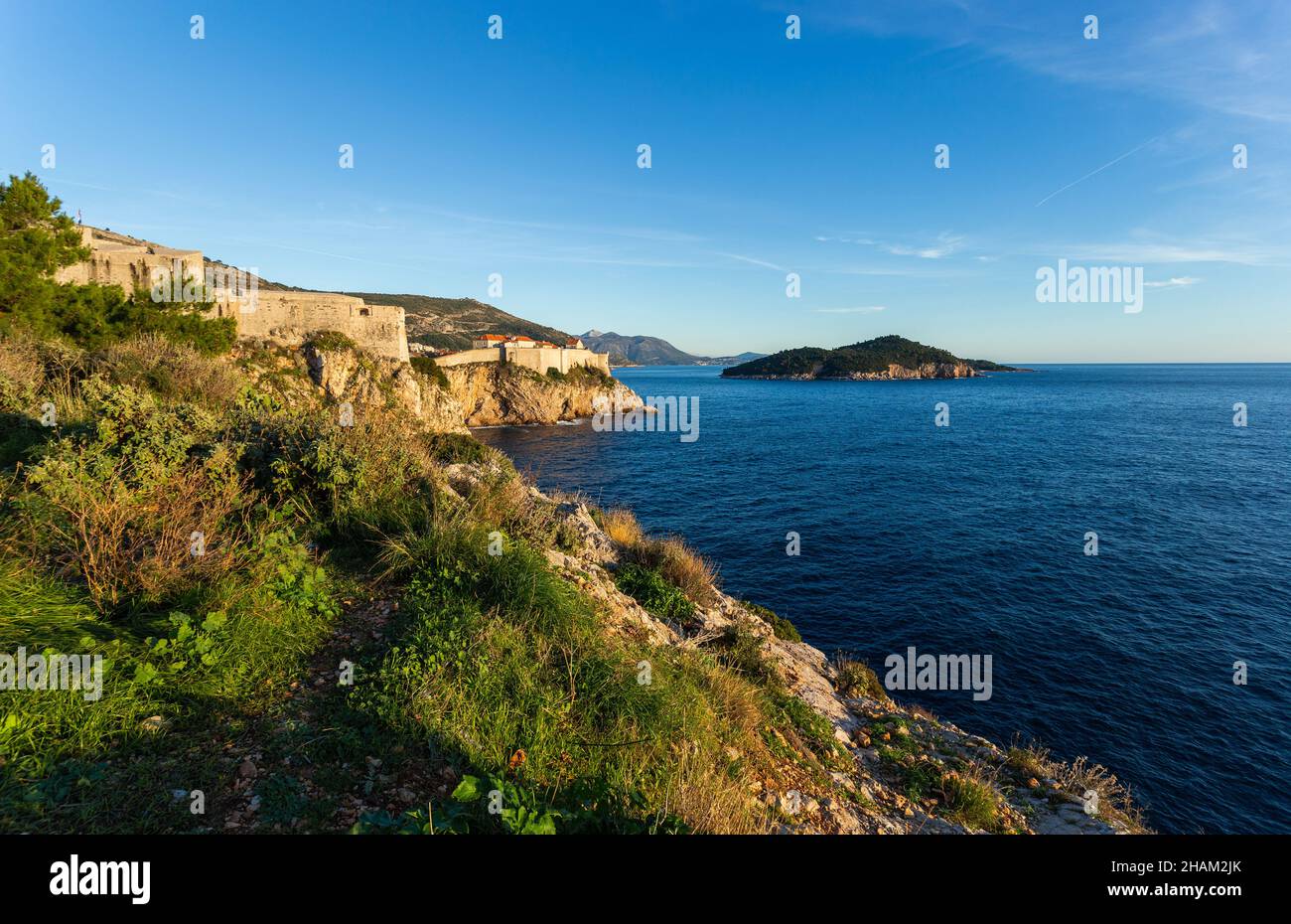 Fort of St. Lawrence (Fort Lovrjenac) in Dubrovnik, Croatia Stock Photo ...