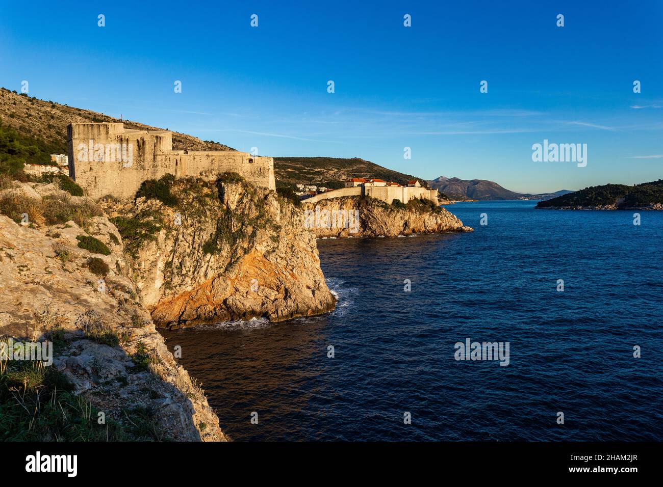 Fort of St. Lawrence (Fort Lovrjenac) in Dubrovnik, Croatia Stock Photo ...