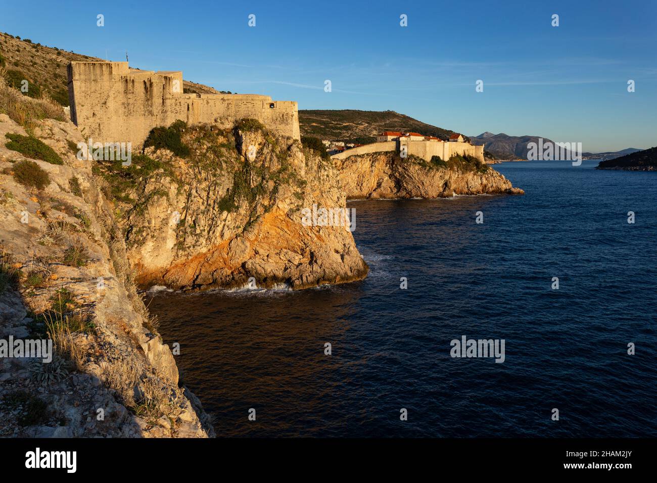 Fort of St. Lawrence (Fort Lovrjenac) in Dubrovnik, Croatia Stock Photo ...