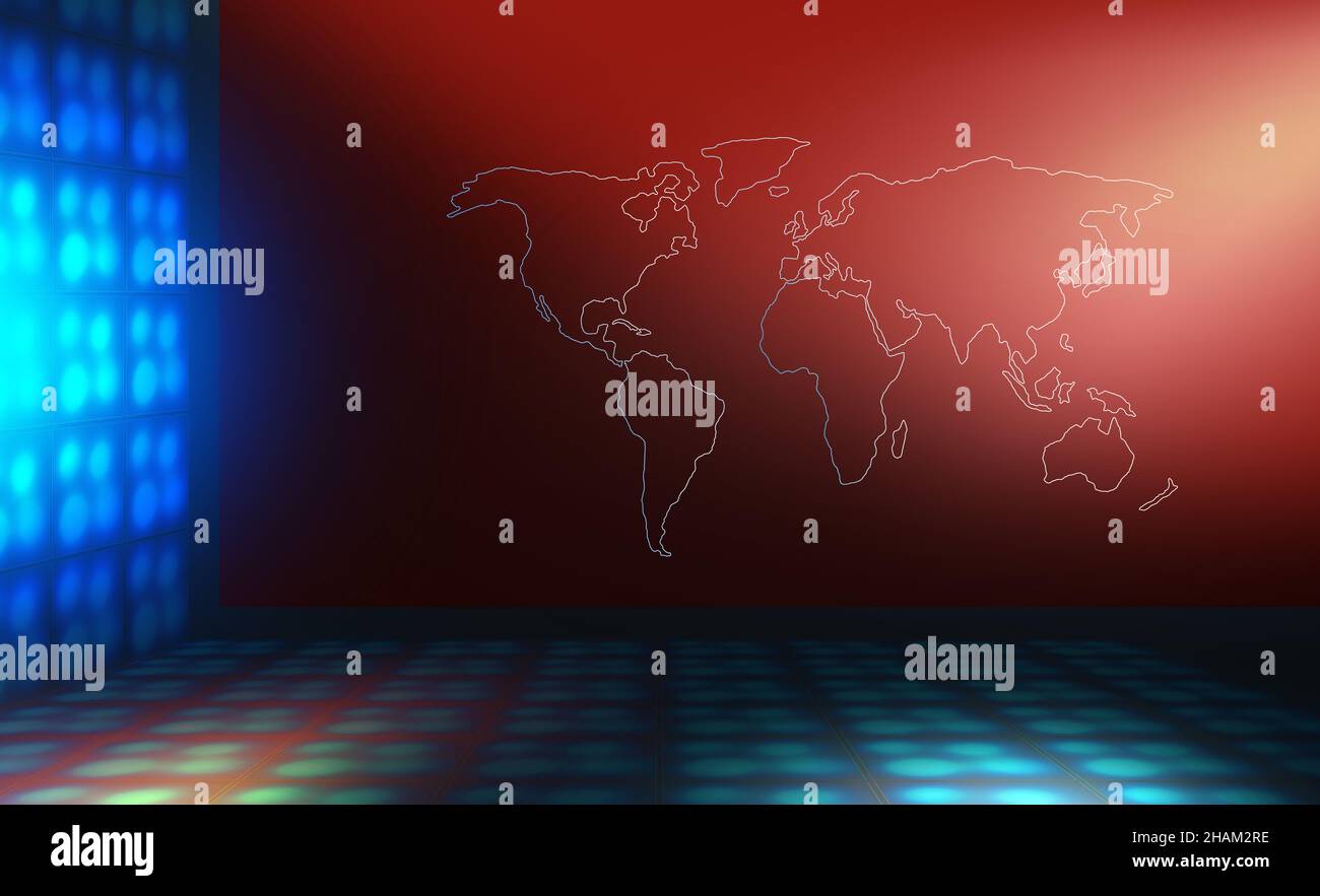 High Tech Map Wallpaper