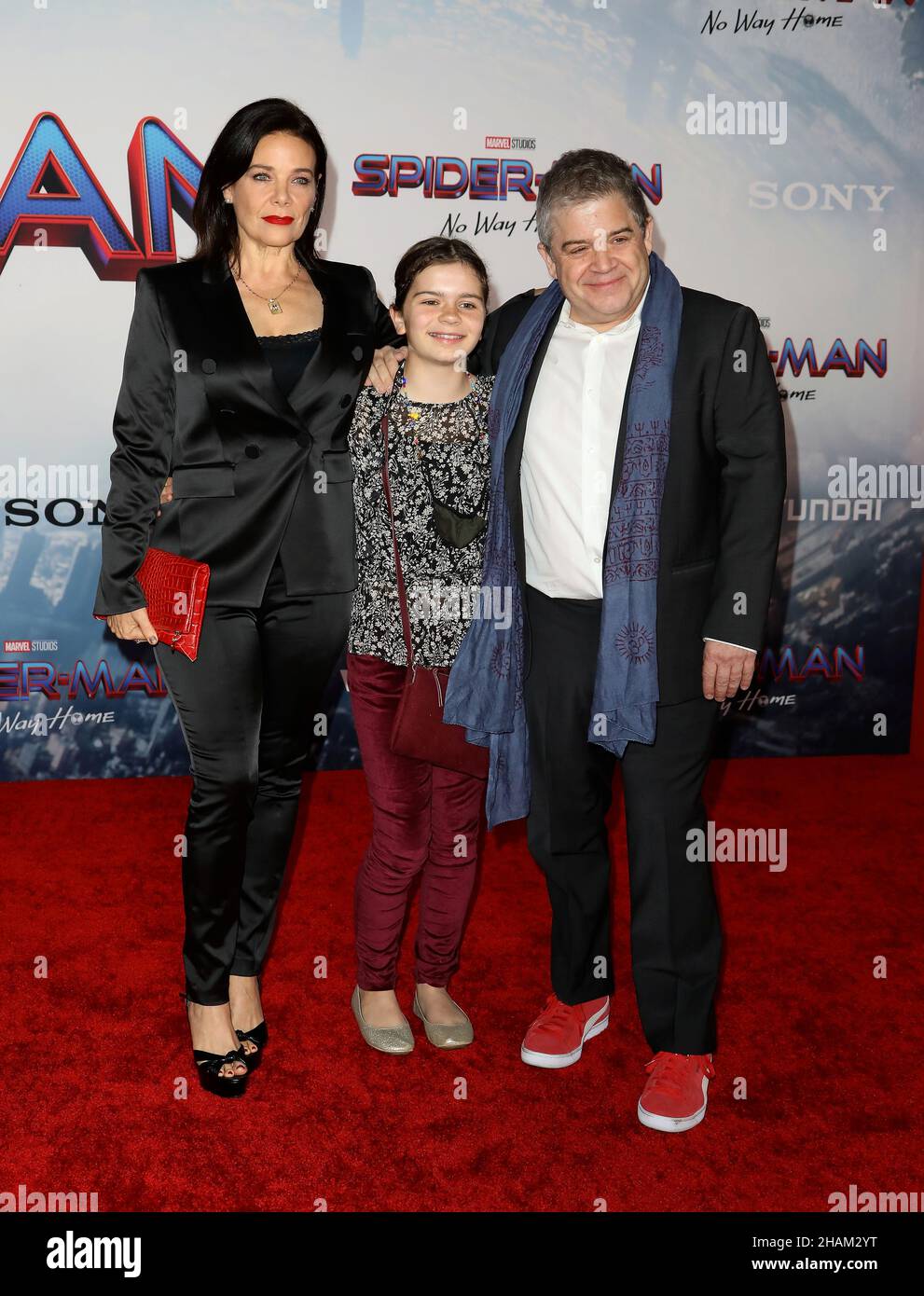 Meredith Salenger, Alice Rigney Oswalt and Patton Oswalt at the Sony ...