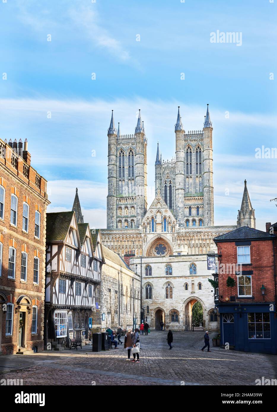 Exchequergate, the public open space outside the medieval cathedral at ...
