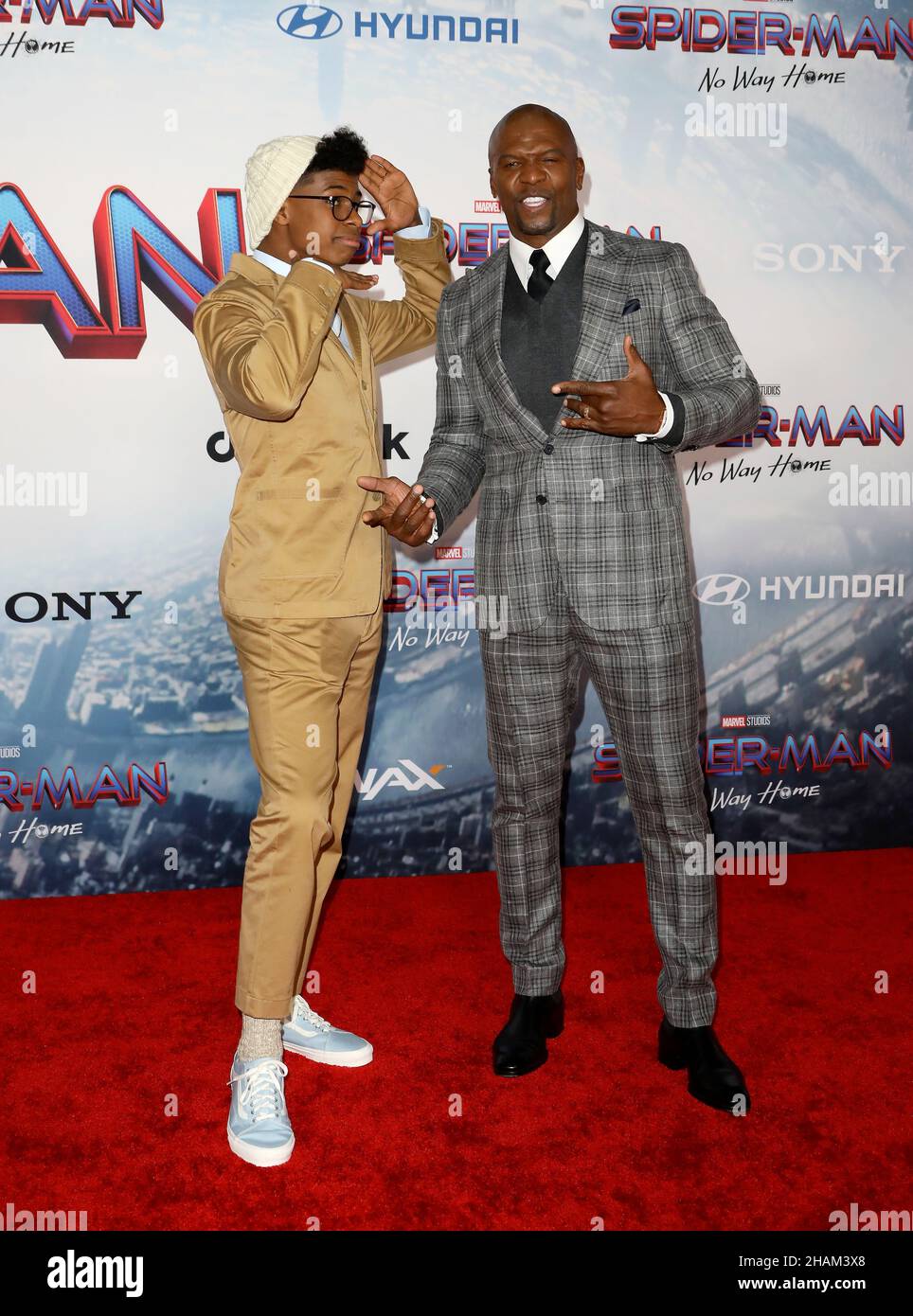 Isaiah Crews and Terry Crews at the Sony Pictures' "Spider-Man: No Way ...
