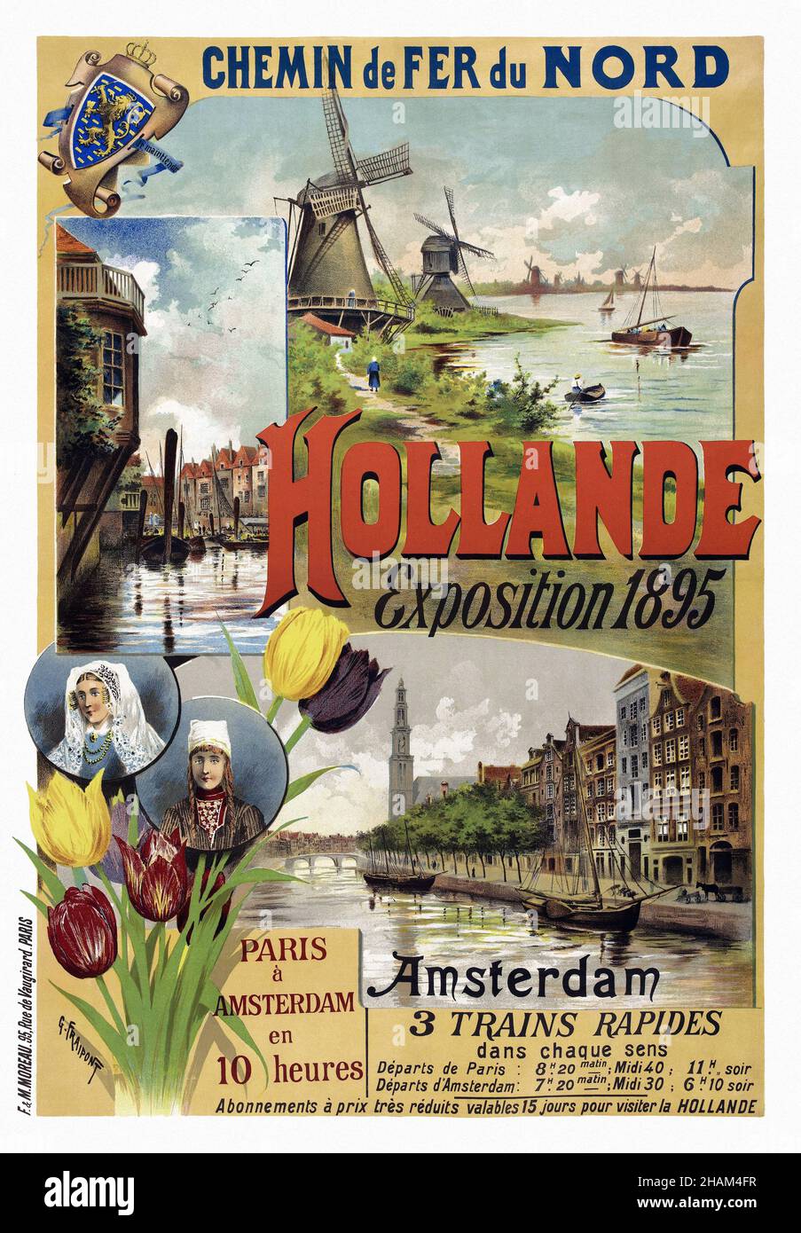Holland by rail poster hi-res stock photography and images - Alamy