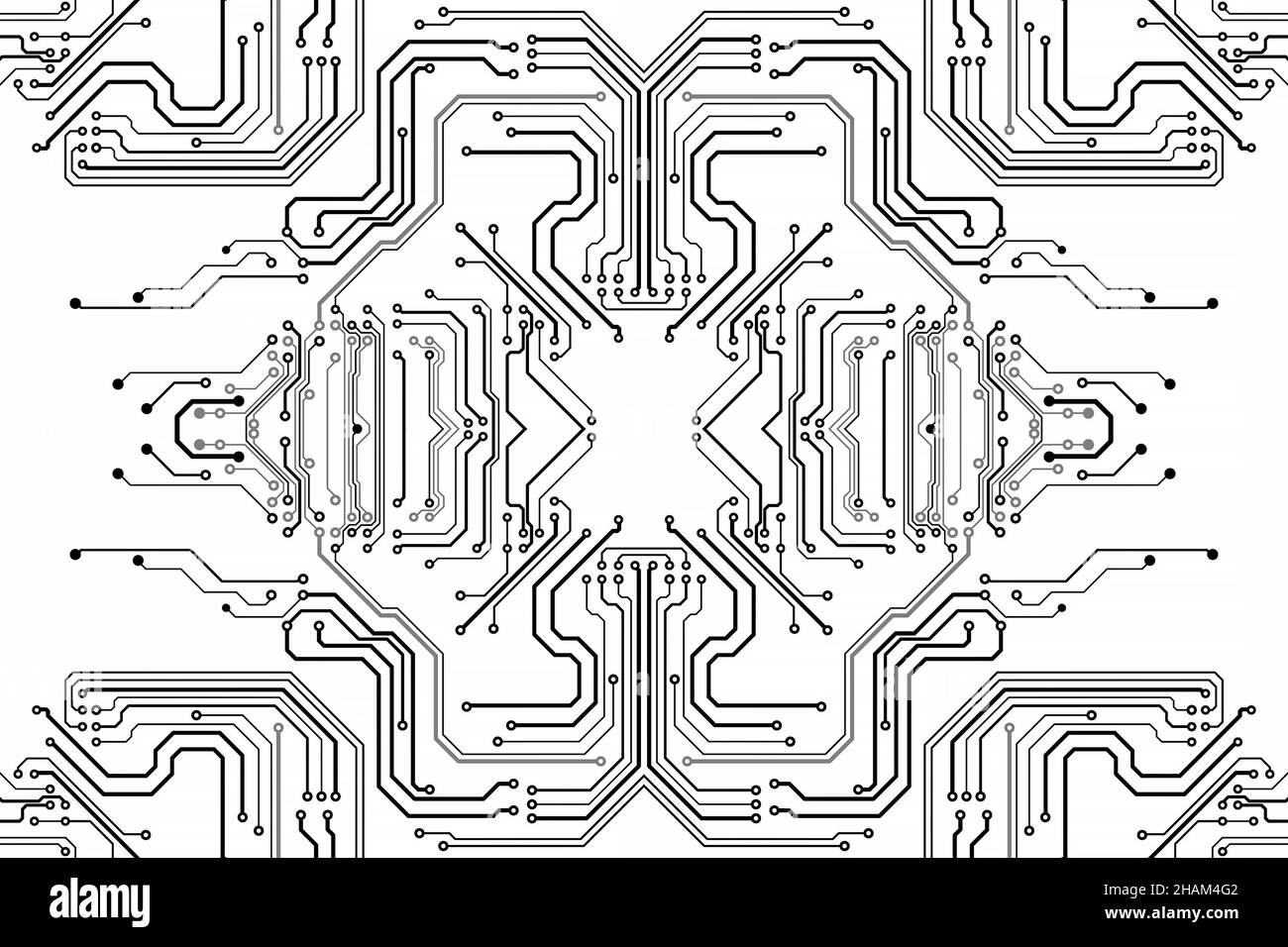 Abstract Computer Chip