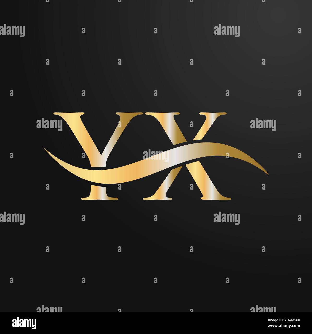 Letter YX Logo Design Template. YX, Y X Letter Logo Modern, Flat ...