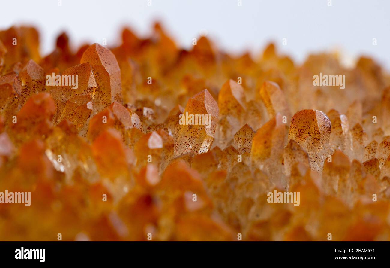 citrine mineral specimen stone rock geology gem crystal Stock Photo - Alamy