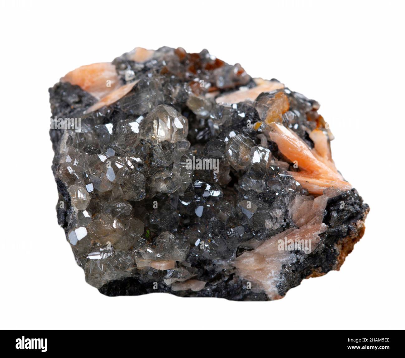 cerrusite mineral specimen stone rock geology gem crystal Stock Photo ...