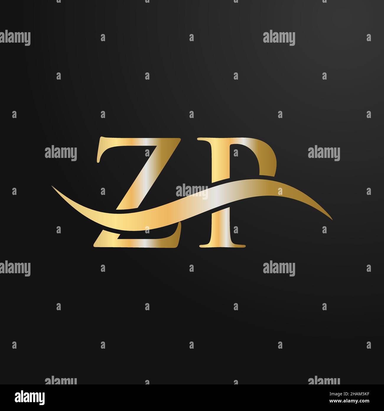 Letter ZP Logo Design Template. ZP, Z P Letter Logo Modern, Flat ...