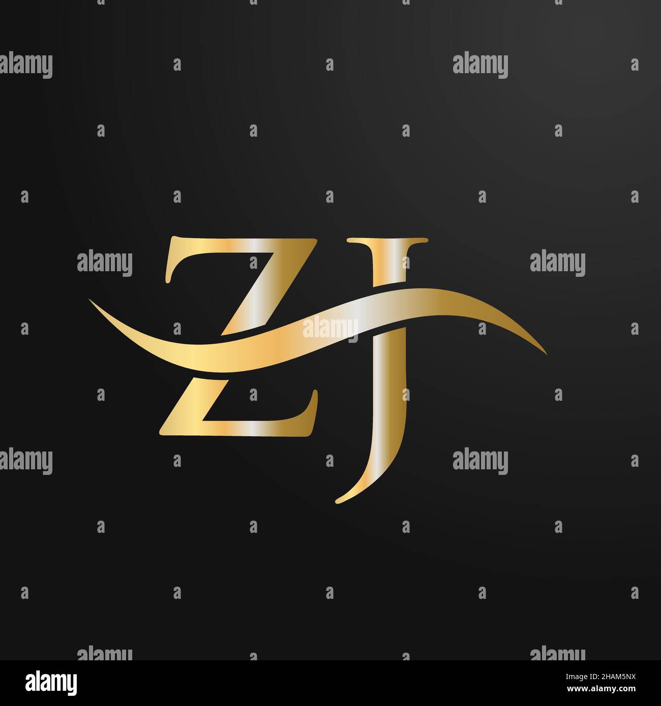Letter zj logo hi-res stock photography and images - Alamy