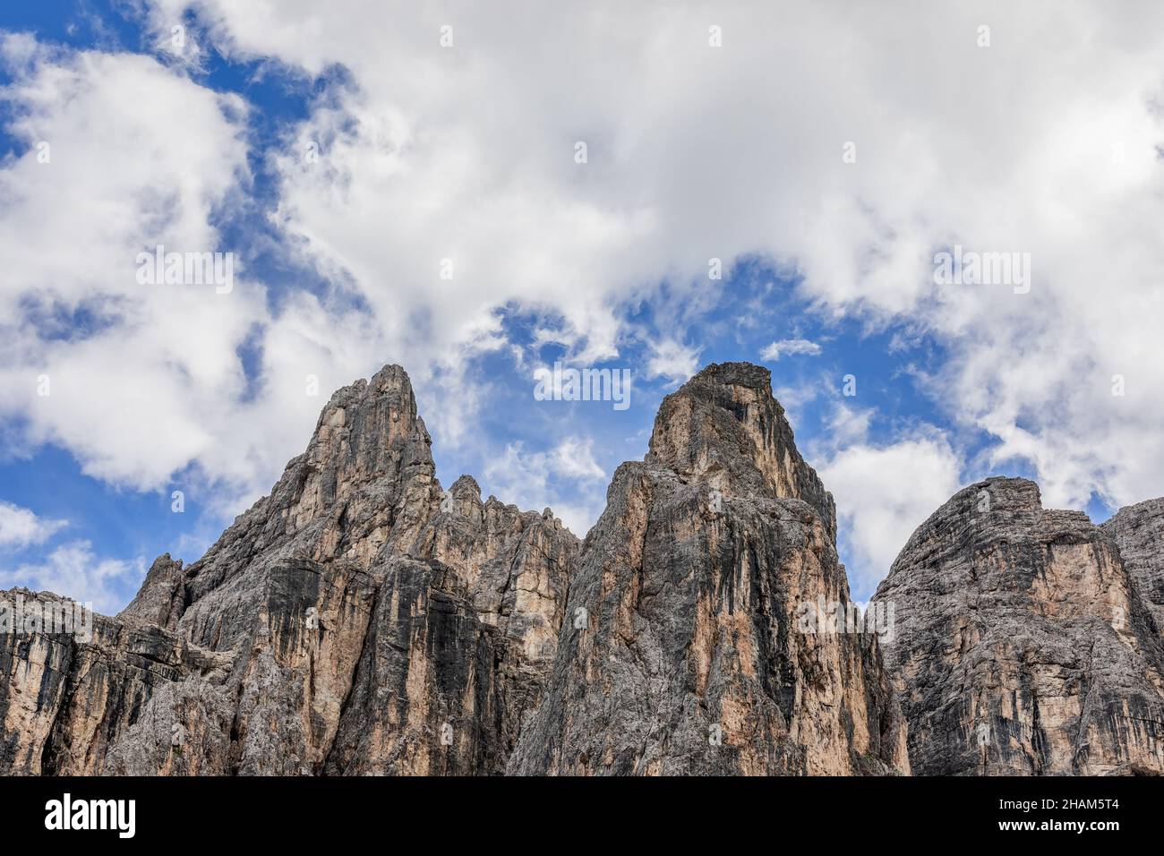 Dolomite ridge with typical stone structure and color Stock Photo - Alamy