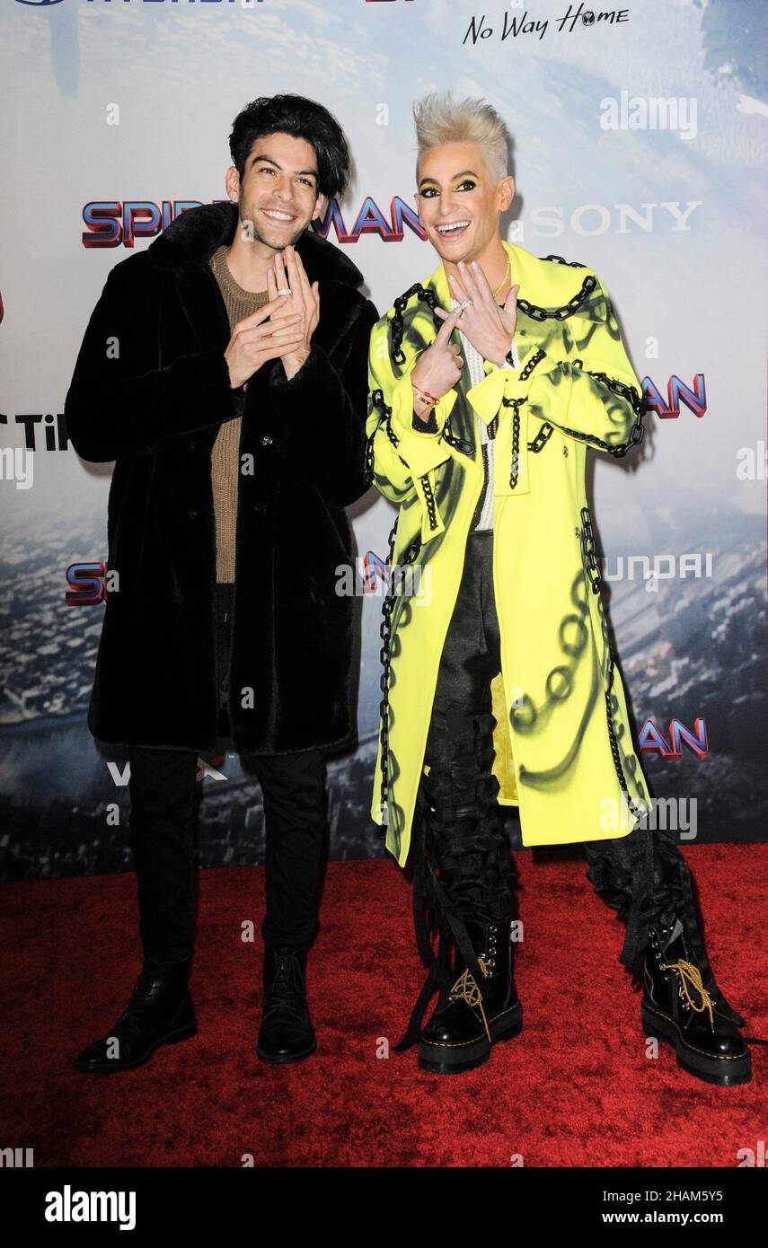 Los Angeles, CA. 13th Dec, 2021. Frankie Grande, Hale Leon at arrivals ...