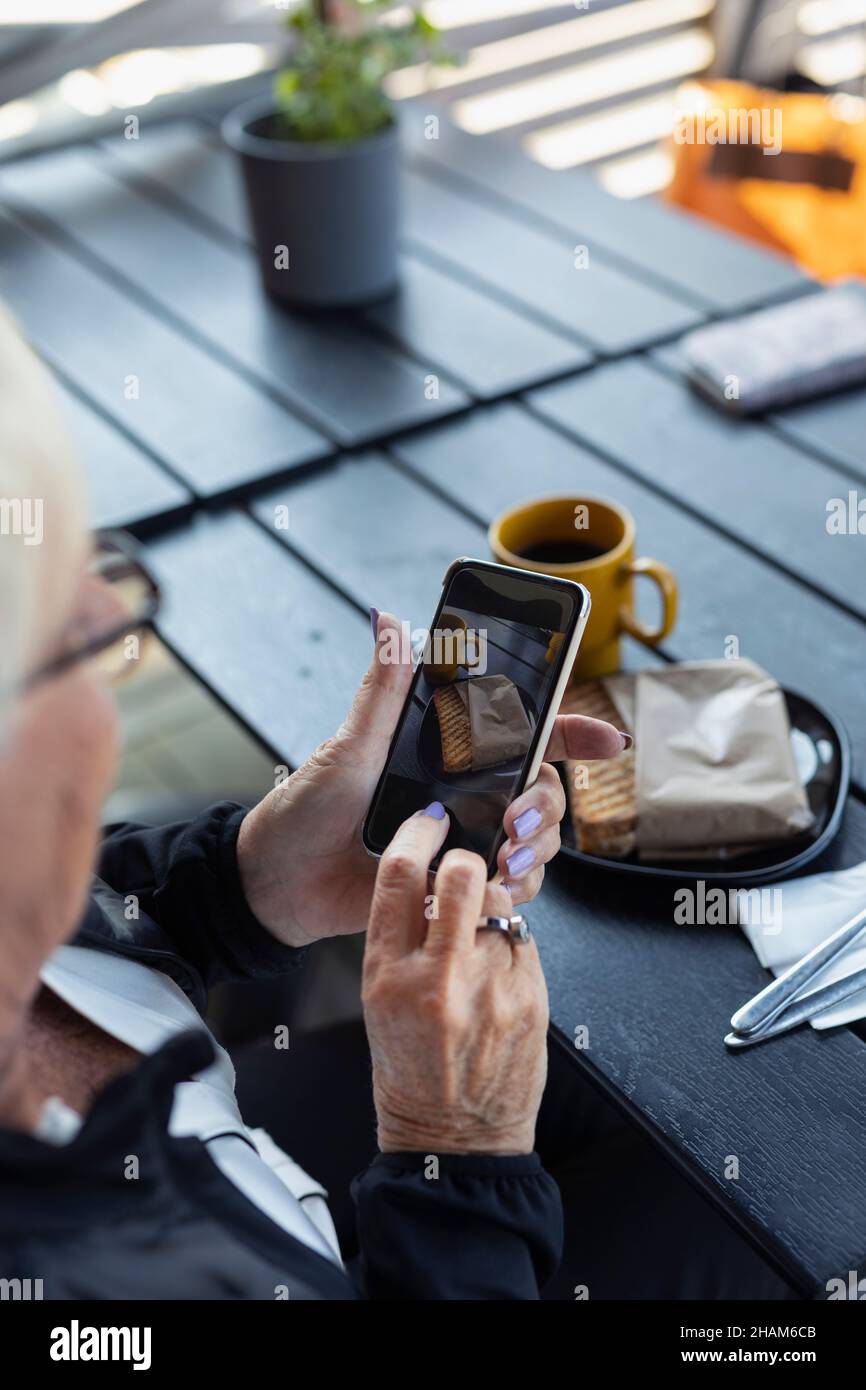 High angle hand using air hi-res stock photography and images - Alamy