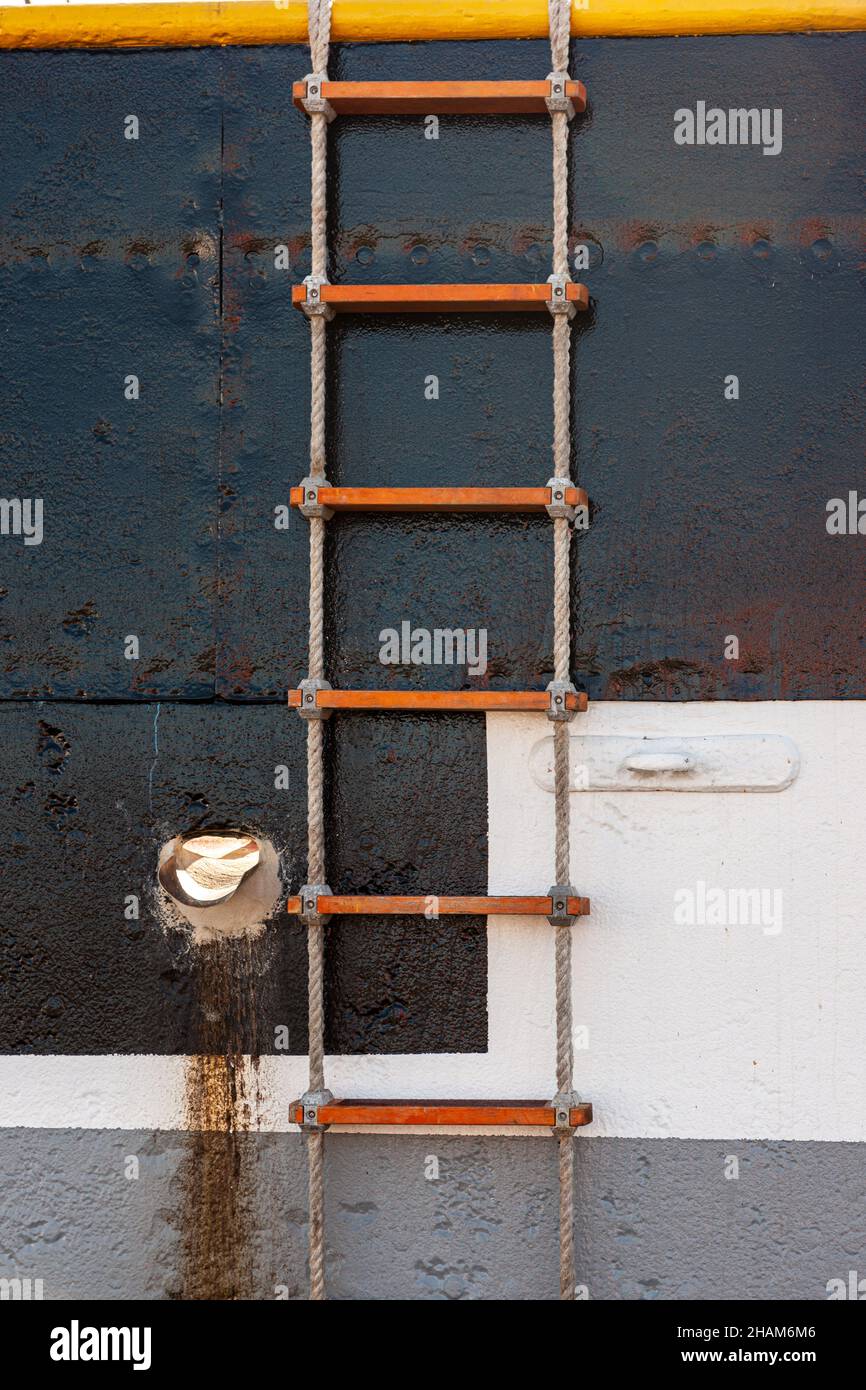 Vintage metal ladder hi-res stock photography and images - Alamy