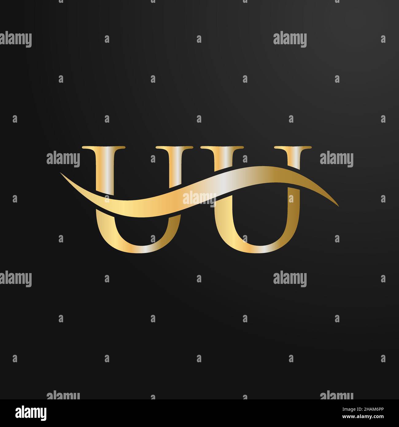 Letter UU Logo Design Template. UU, U U Letter Logo Modern, Flat ...