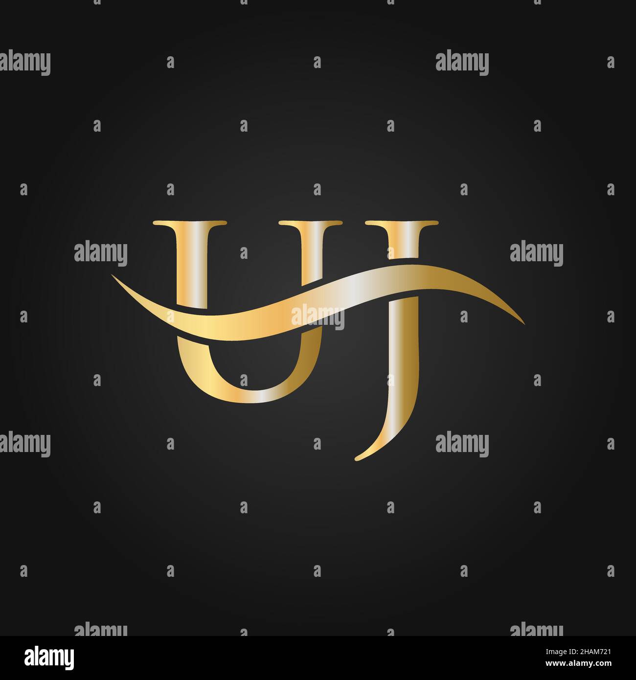 Letter UJ Logo Design Template. UJ, U J Letter Logo Modern, Flat ...