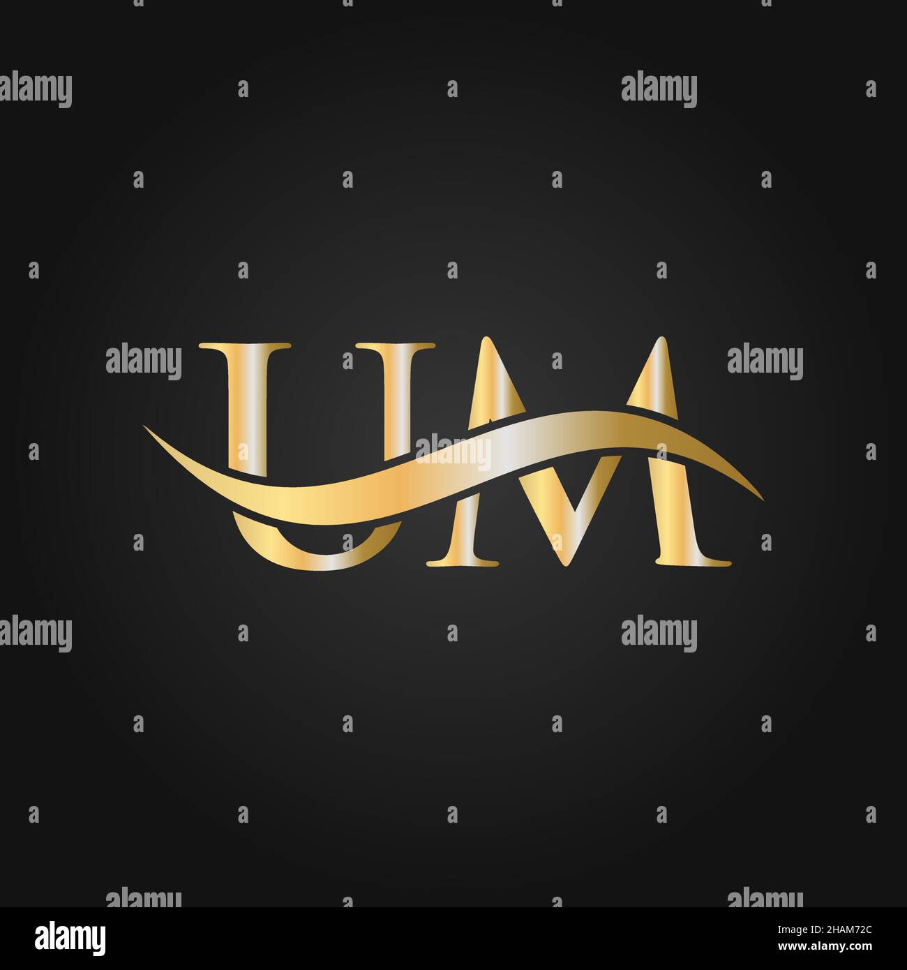 Letter UM Logo Design Template. UM, U M Letter Logo Modern, Flat ...