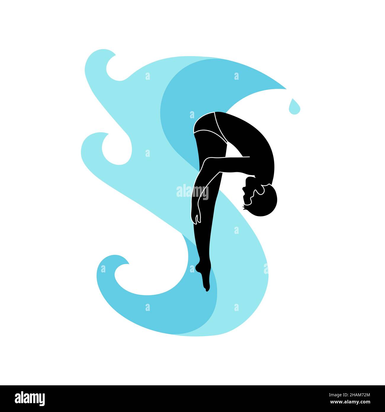 Cartoon illustration brave man jumping Cut Out Stock Images & Pictures ...