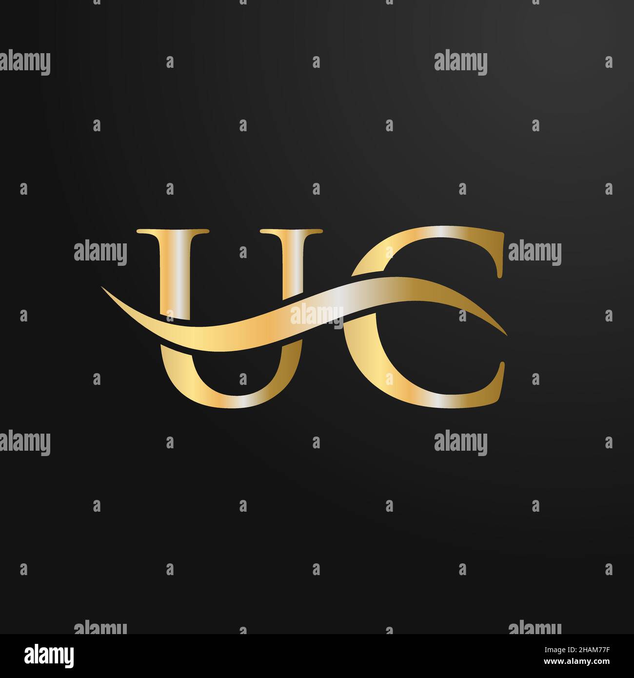Letter UC Logo Design Template. UC, U C Letter Logo Modern, Flat ...