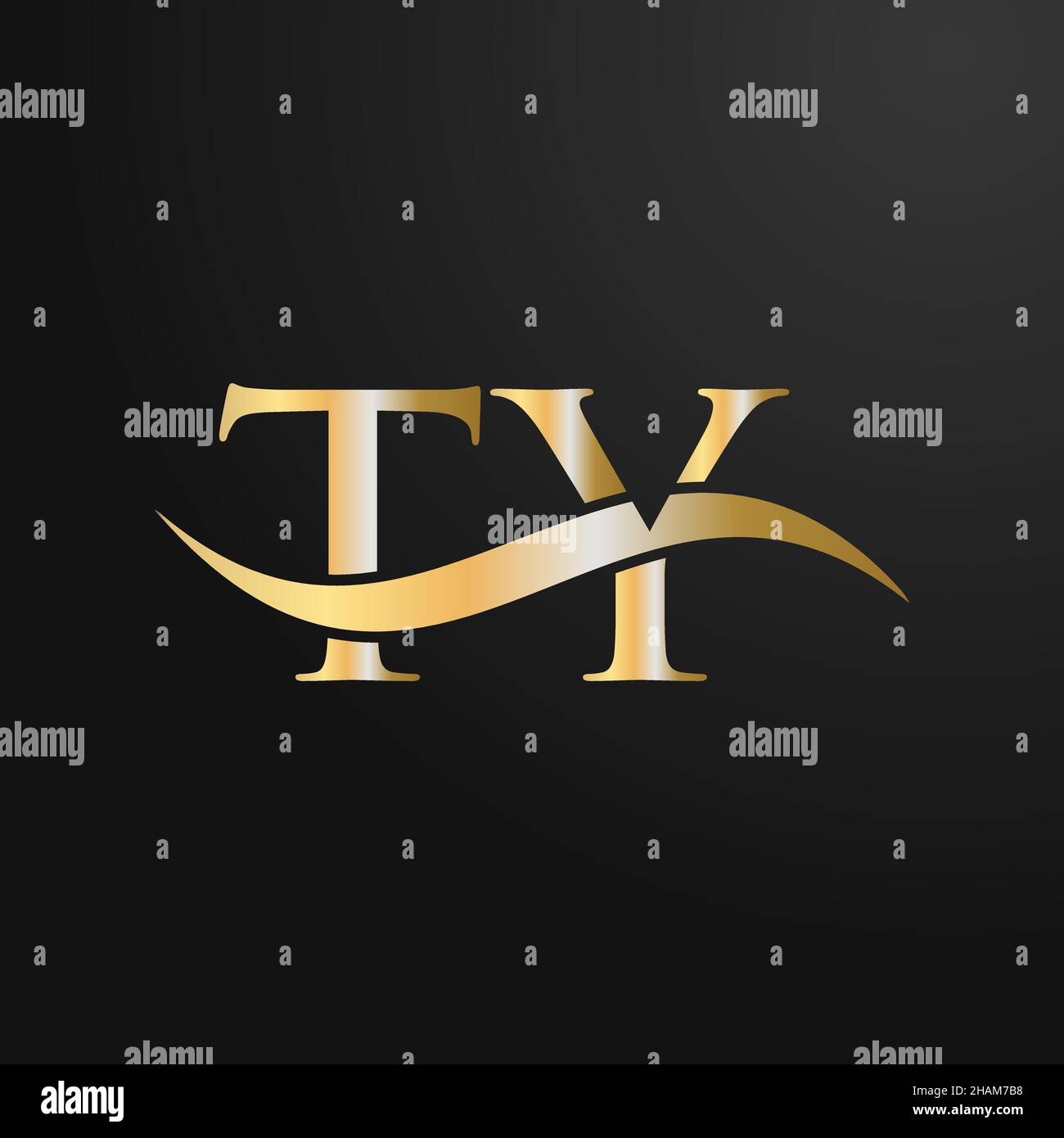 Letter TY Logo Design Template. TY, T Y Letter Logo Modern, Flat ...