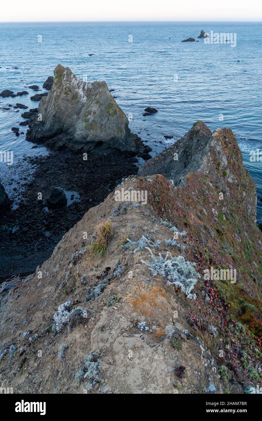 Sheer rock formations sheer rock formations sticking out of the Pacific ...