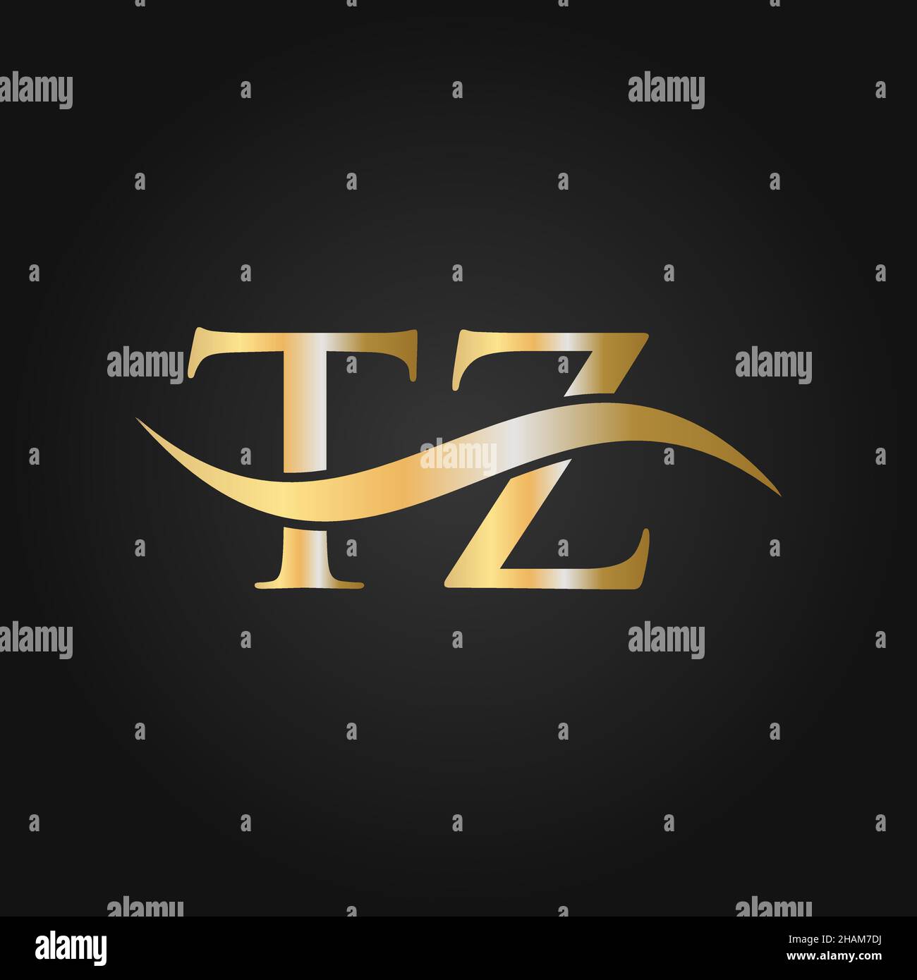 Letter TZ Logo Design Template. TZ, T Z Letter Logo Modern, Flat, Minimalist, Business, Company ...