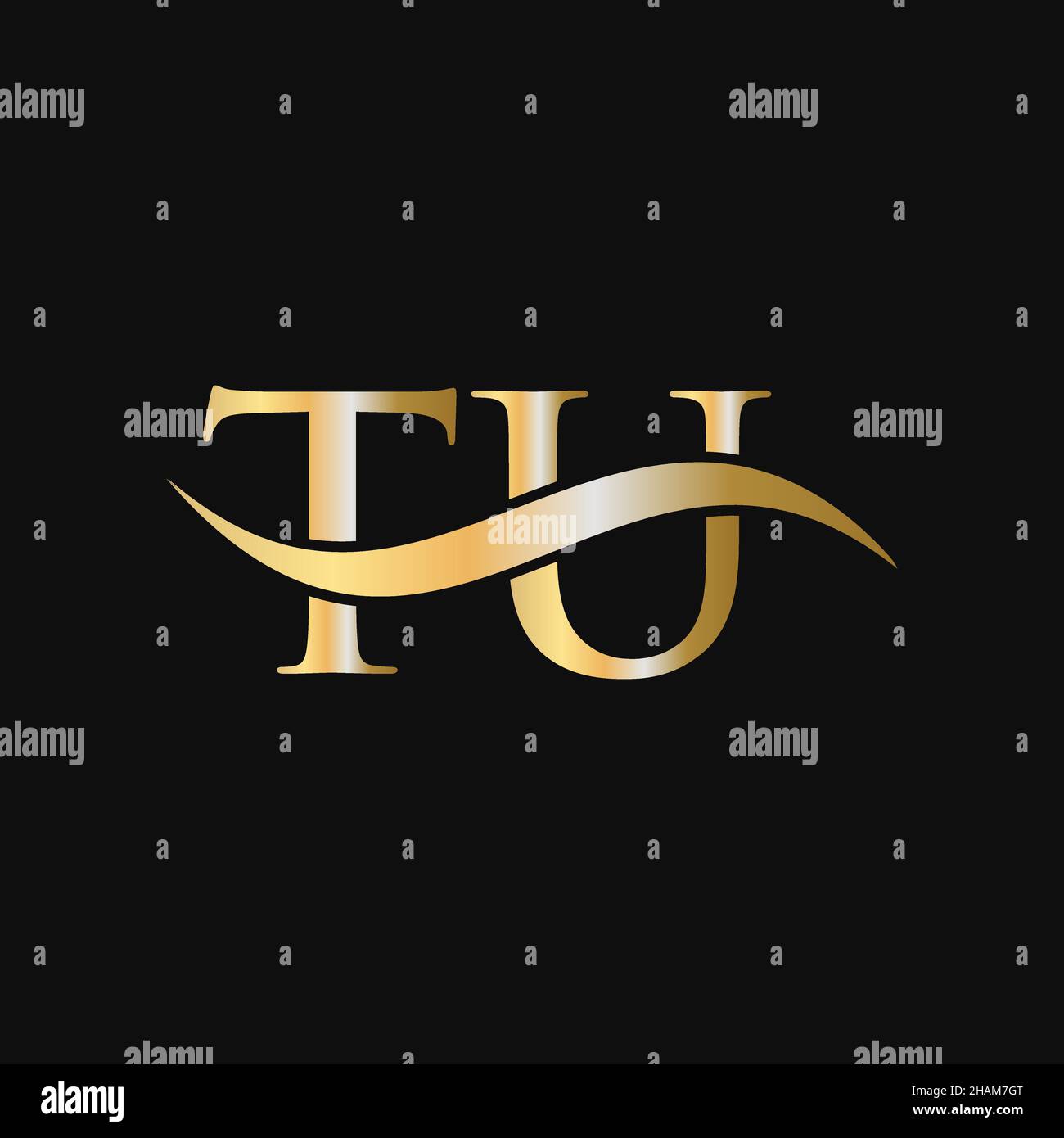 Letter TU Logo Design Template. TU, T U Letter Logo Modern, Flat ...