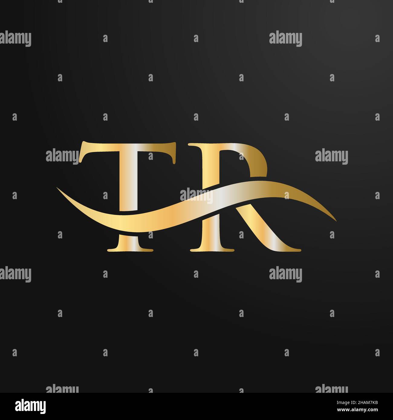 Letter TR Logo Design Template. TR, T R Letter Logo Modern, Flat ...
