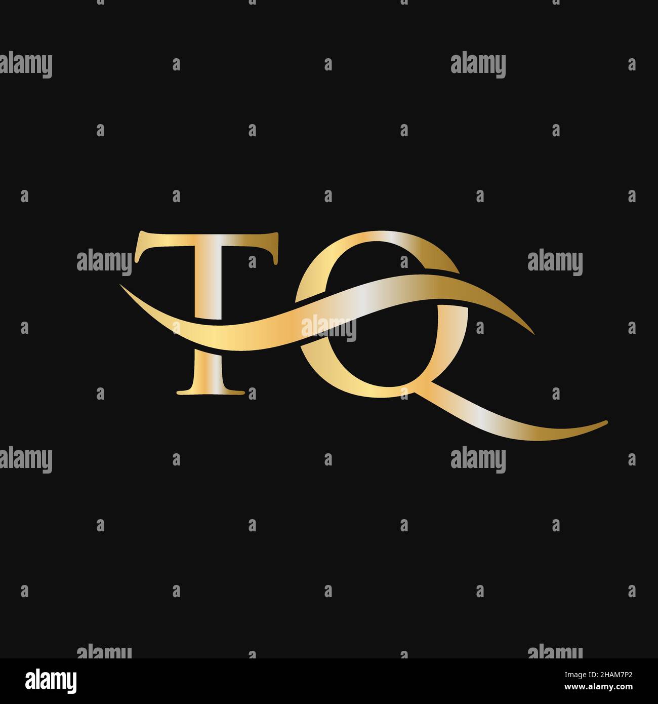 Letter TQ Logo Design Template. TQ, T Q Letter Logo Modern, Flat ...