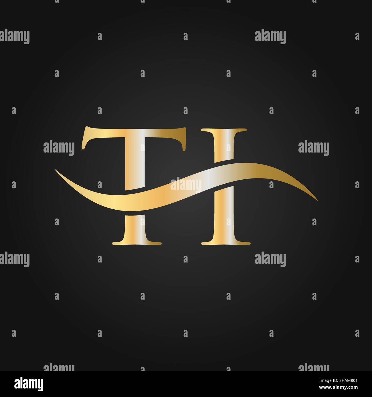 Letter TI Logo Design Template. TI, T I Letter Logo Modern, Flat ...