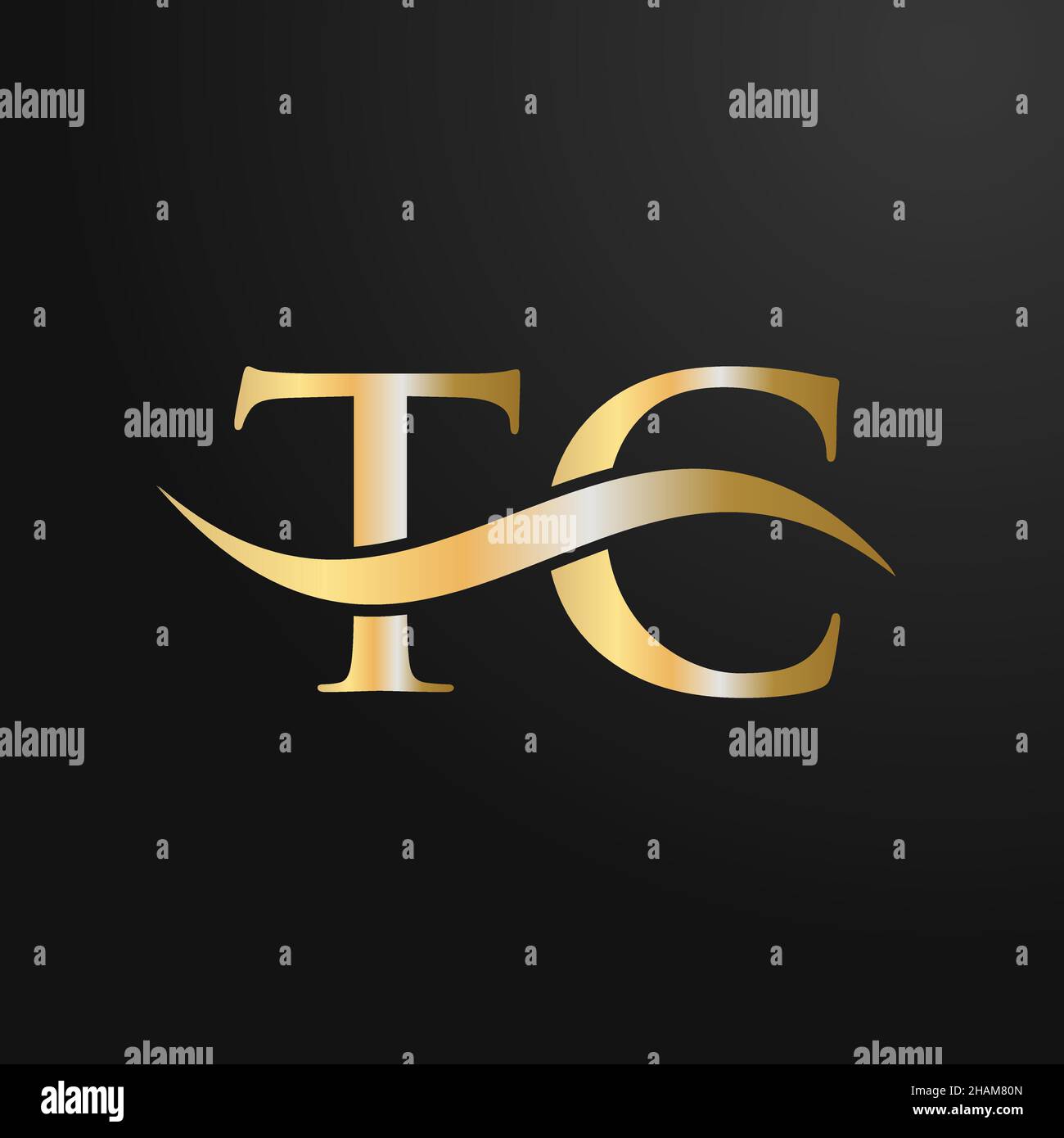 Letter TC Logo Design Template. TC, T C Letter Logo Modern, Flat ...