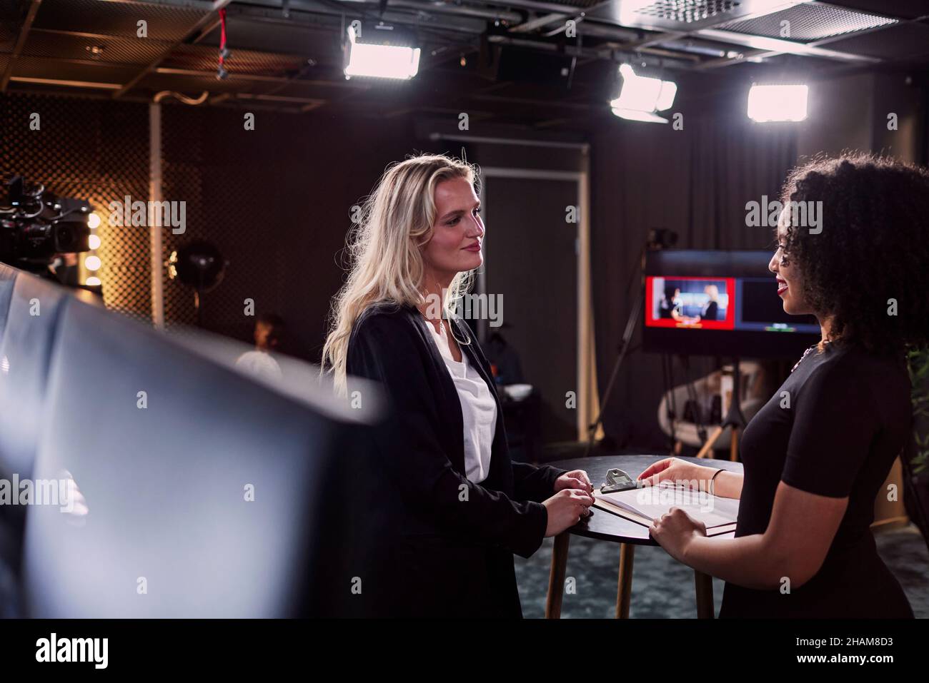 Two women recording studio hi-res stock photography and images - Alamy