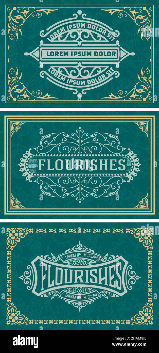 Set of 3 vintage labels for packing Stock Vector Image & Art - Alamy