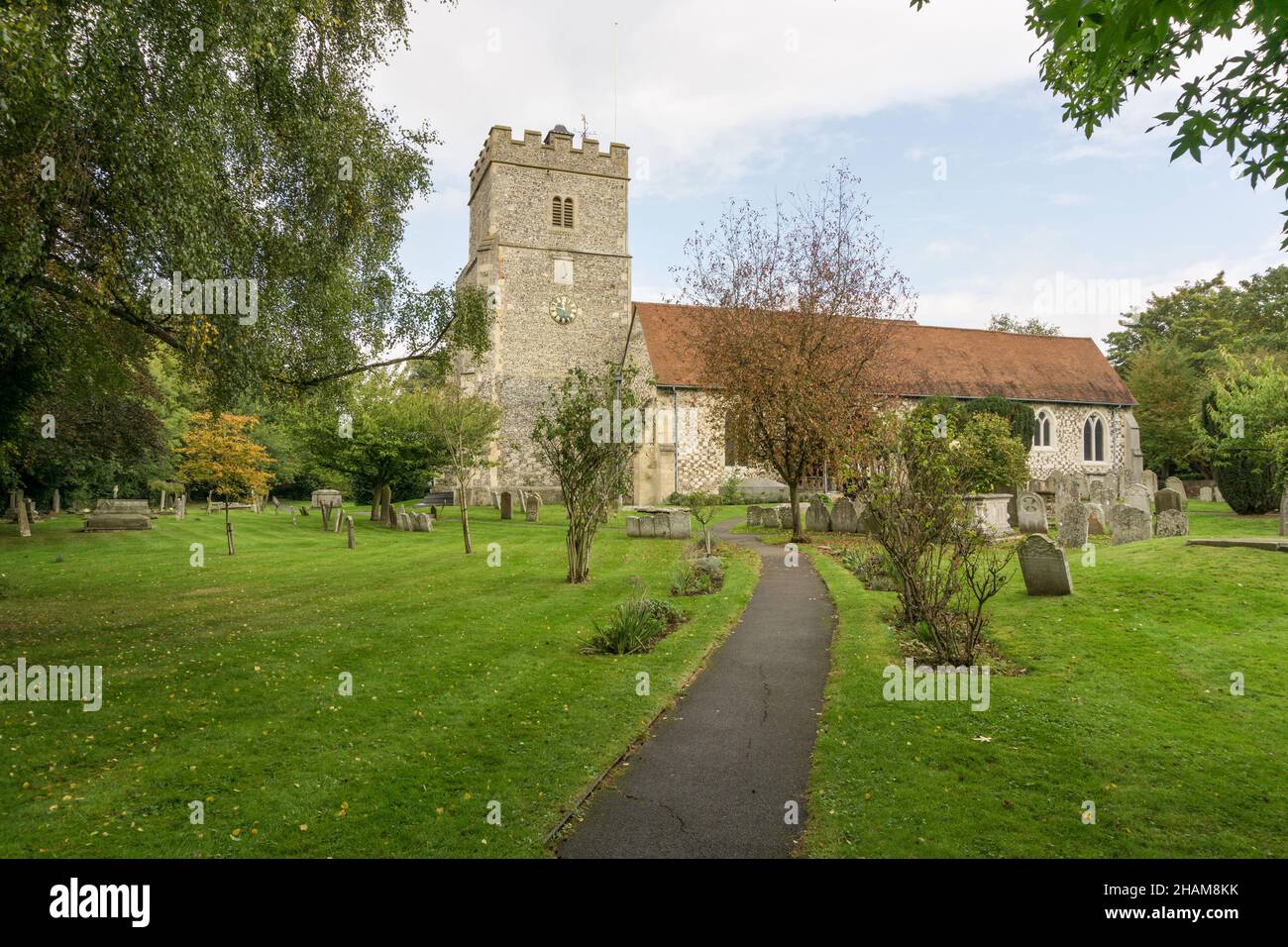 Church of the Holy Trinity in the village of Cookham, Berkshire, UK ...