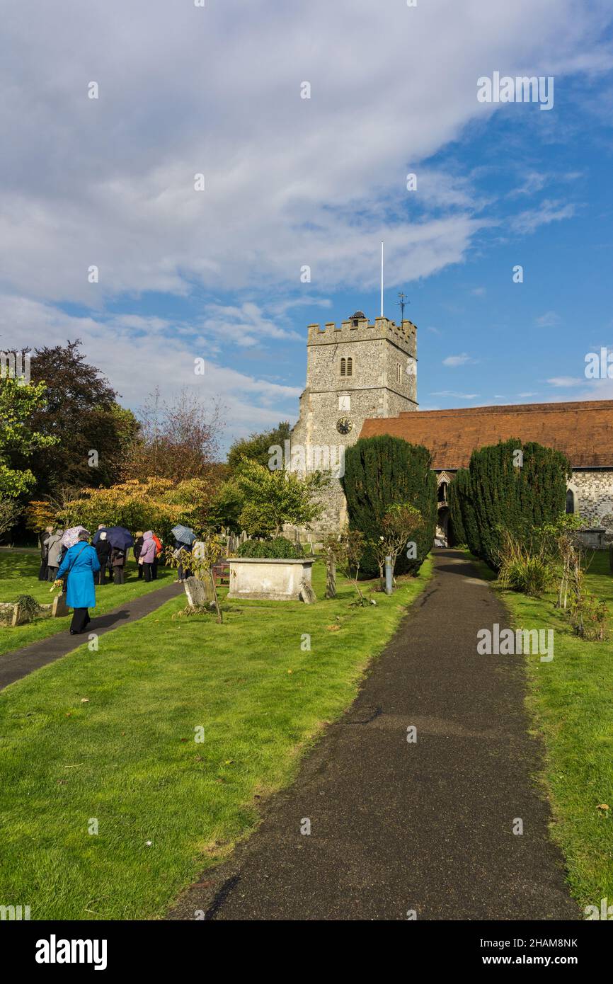 Church of the Holy Trinity in the village of Cookham, Berkshire, UK ...