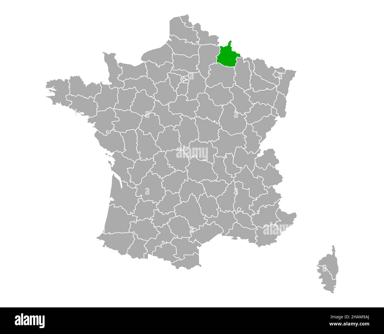 Map of Ardennes in France Stock Photo - Alamy