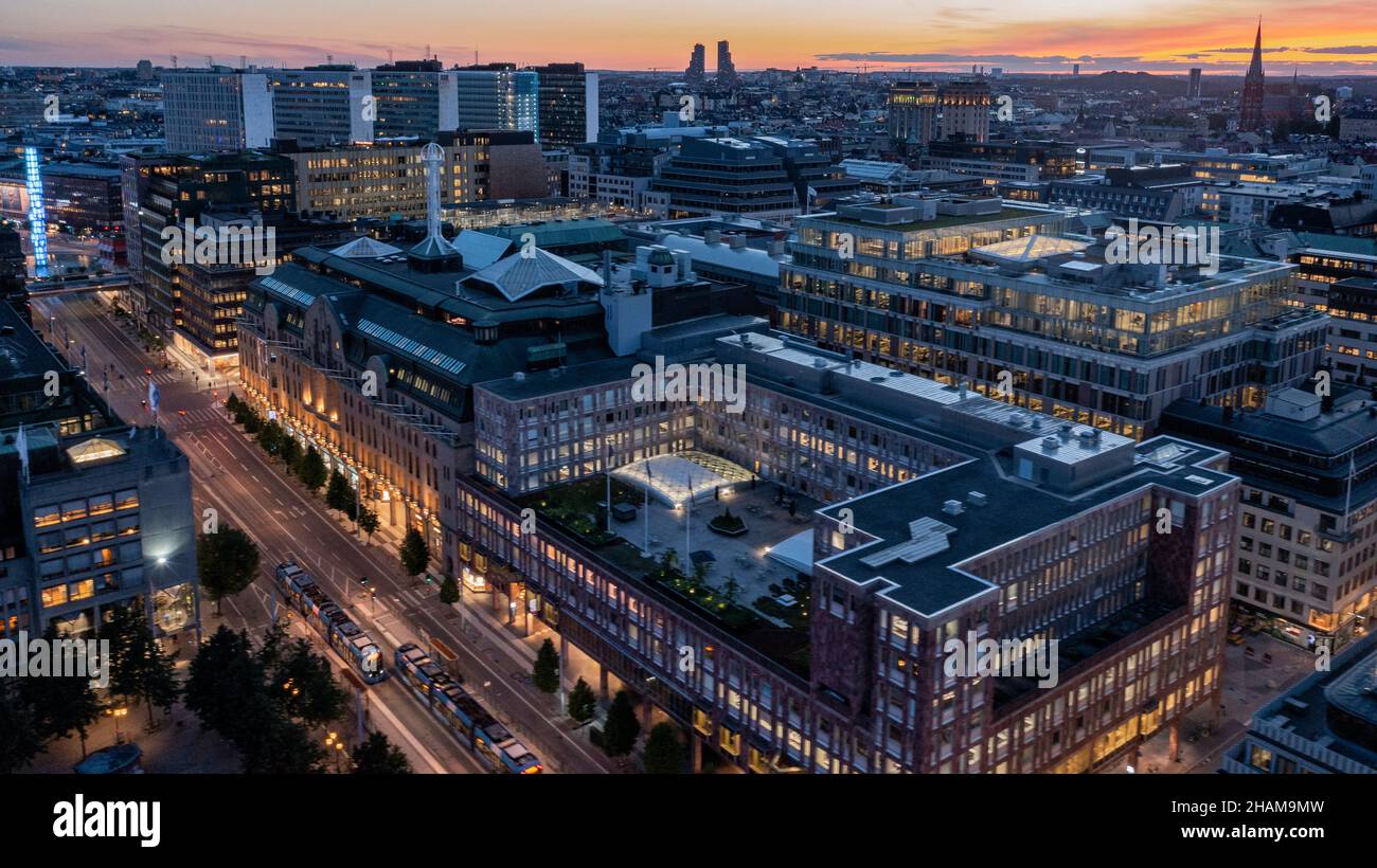Aerial stockholm sunset hi-res stock photography and images - Alamy
