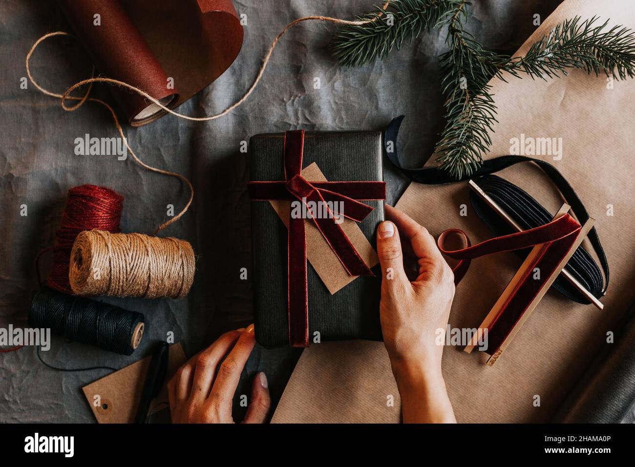 Womans hand holding present hi-res stock photography and images - Alamy